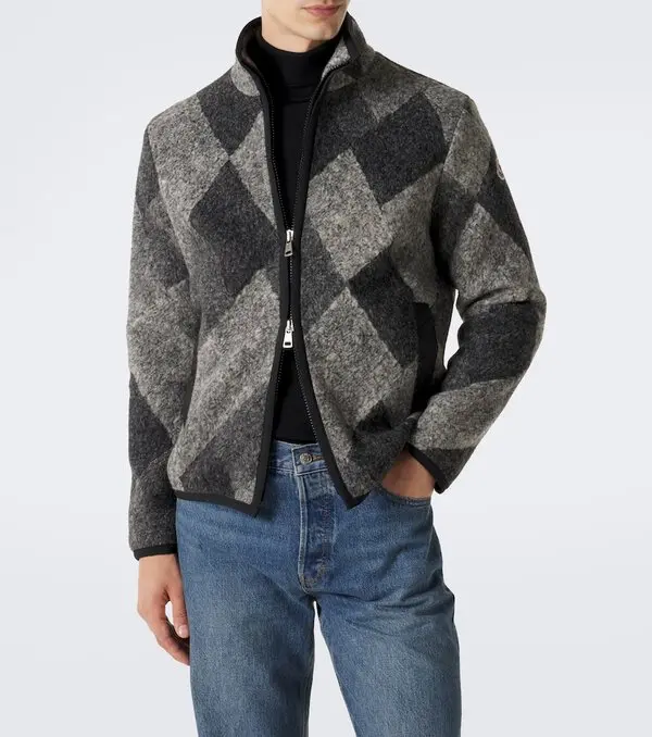 Moncler Argyle Wool-blend Jacket