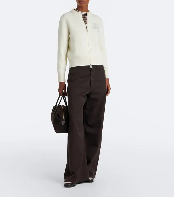 Moncler Wool And Cashmere Cardigan