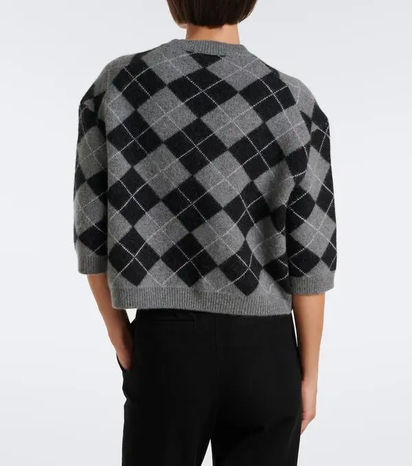 Arch4 Karlie Argyle Cashmere Sweater