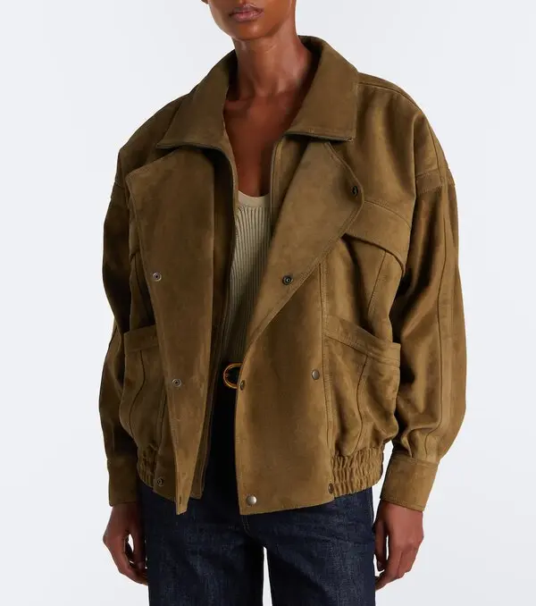 Saint Laurent Suede Blouson Jacket