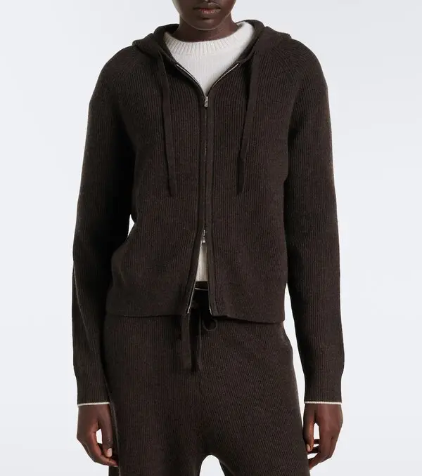 Arch4 Ribbed Cashmere Hoodie