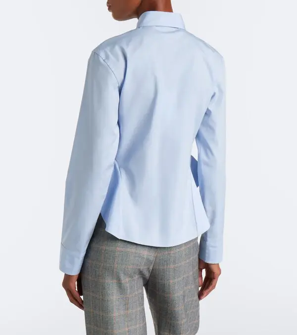 Stella McCartney Peplum Cotton Poplin Shirt