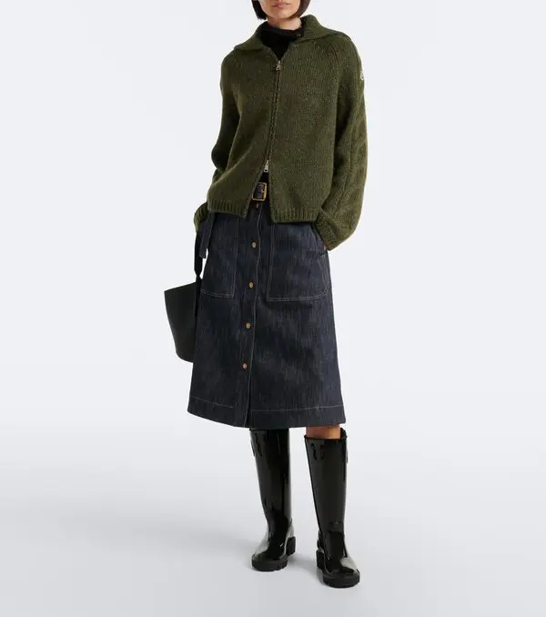 Moncler Alpaca And Wool-blend Cardigan