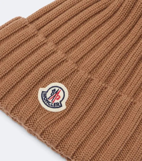 Moncler Ribbed-knit Virgin Wool Beanie