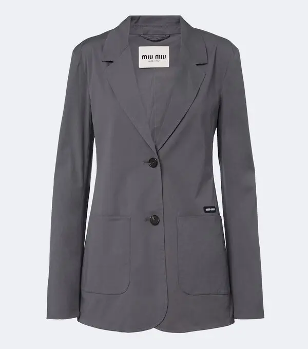 Miu Miu Cotton-blend Poplin Jacket