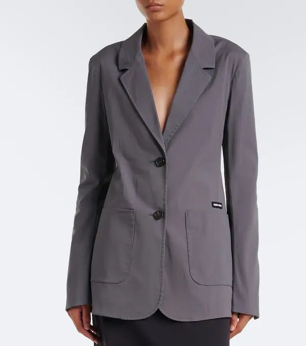 Miu Miu Cotton-blend Poplin Jacket