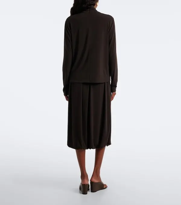 Vince Jersey Midi Skirt