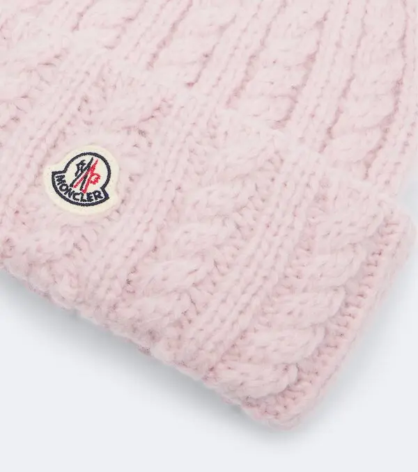 Moncler Cable-knit Alpaca And Wool-blend Beanie