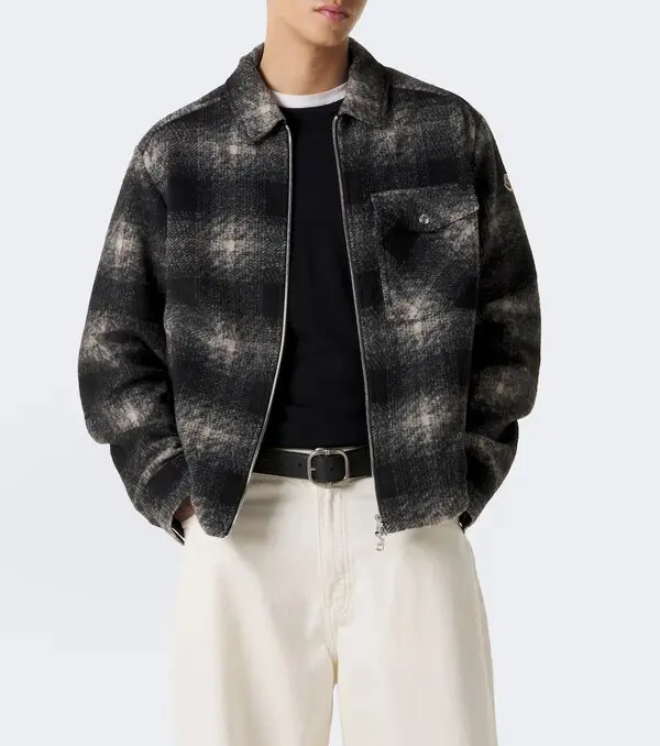 Moncler Archivio Checked Zip-up Jacket