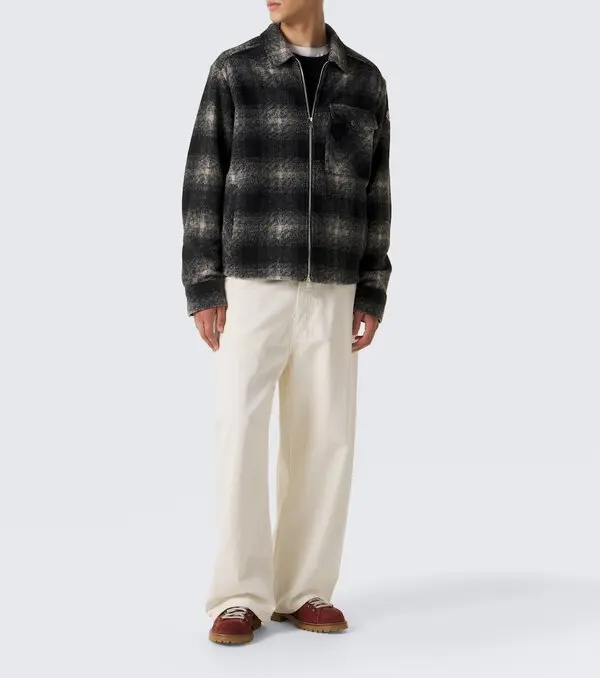Moncler Archivio Checked Zip-up Jacket