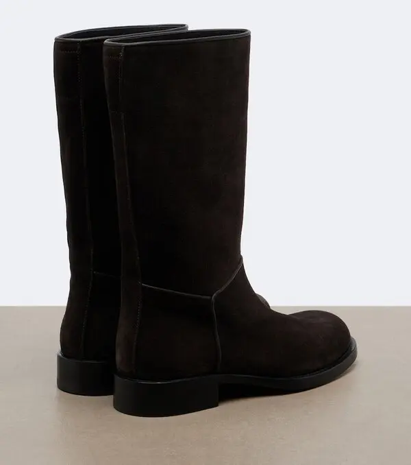 THE ROW Nobilis Suede Knee-high Boots