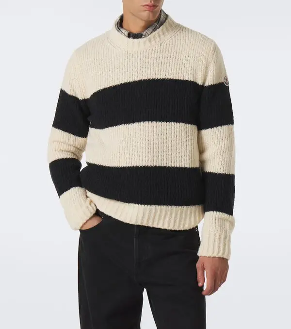Moncler Striped Wool-blend Sweater