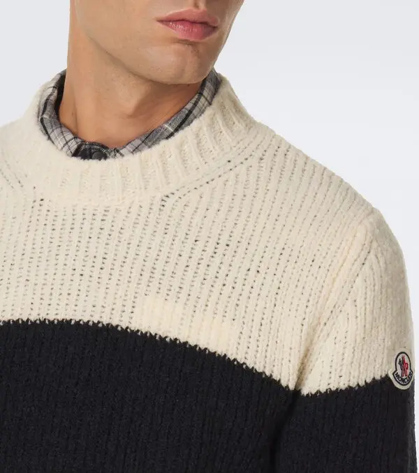Moncler Striped Wool-blend Sweater