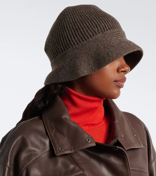 Nour Hammour Bruno Cashmere And Wool Bucket Hat