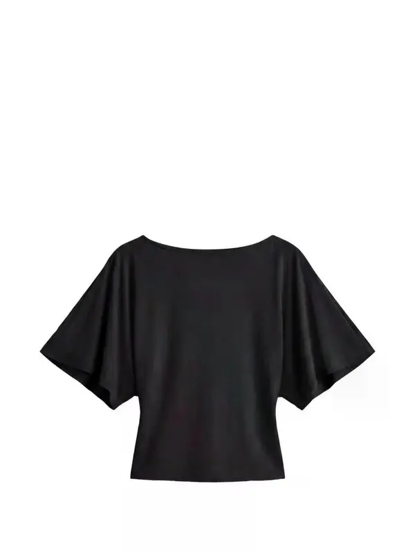 REFORMATION Avery Tie-fastening Top - Black