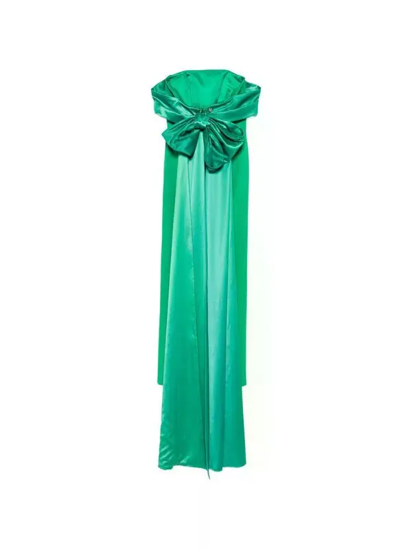 ALESSANDRO LEGORA Bow-detail Strapless Maxi Dress