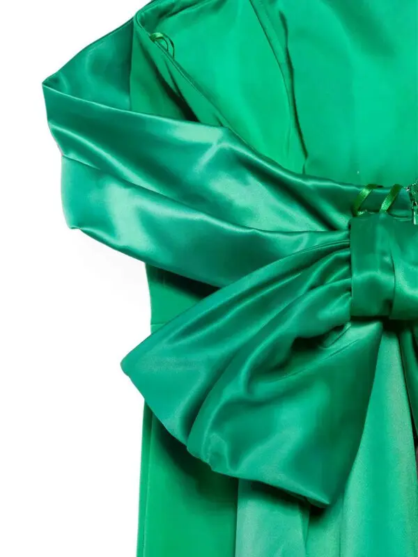 ALESSANDRO LEGORA Bow-detail Strapless Maxi Dress