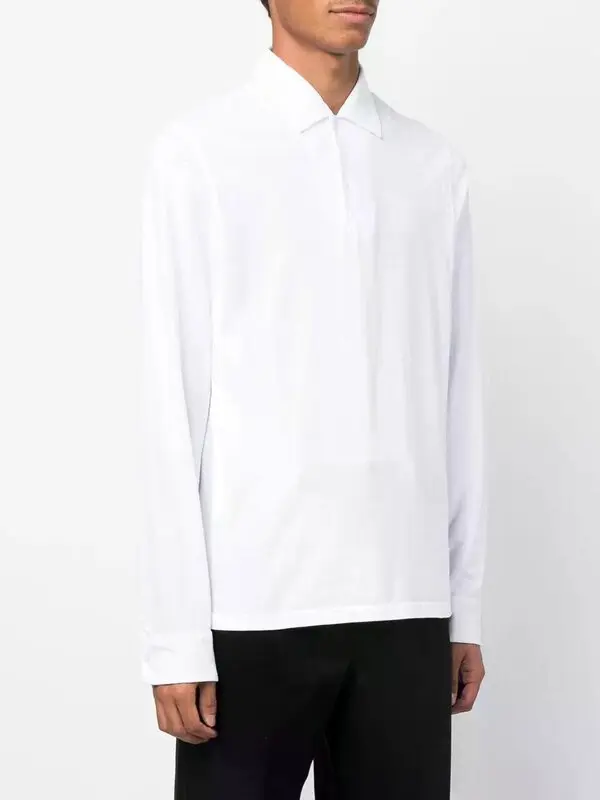 Aspesi Long-sleeved Button-front Polo Shirt