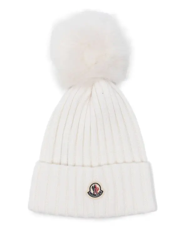 Moncler Logo Wool Beanie