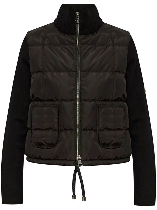 Moncler Wool And Nylon Padded Cardigan