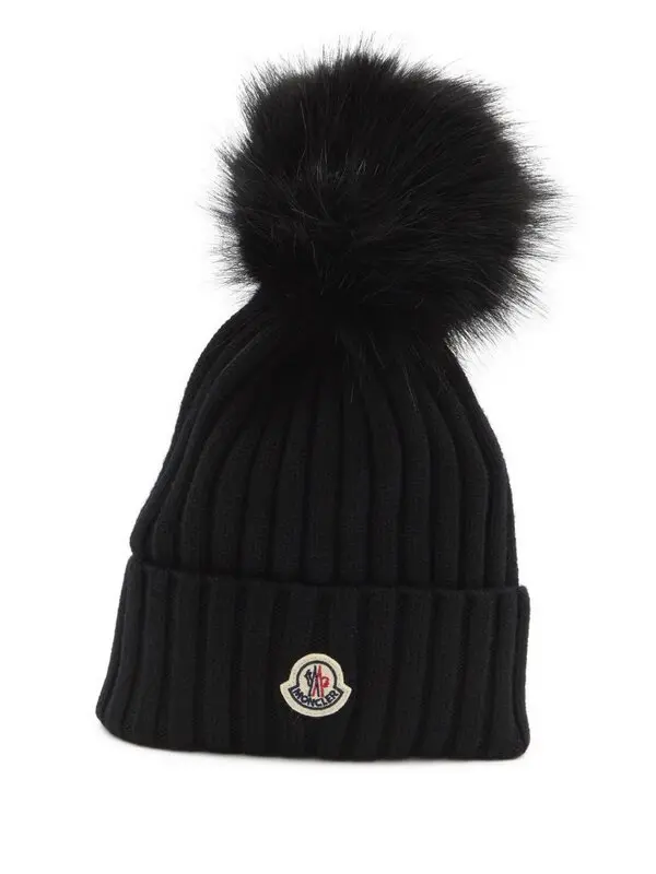 Moncler Logo Wool Beanie