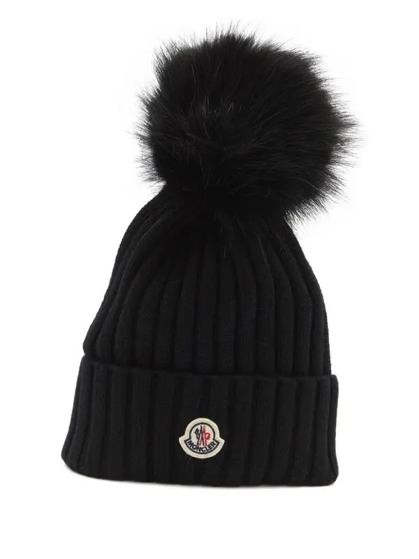 Moncler Logo Wool Beanie