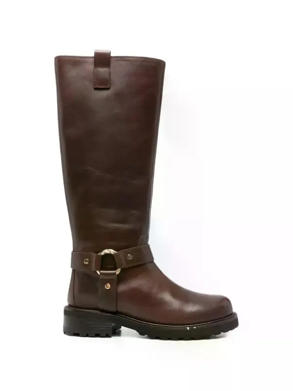 TWINSET Leather Ankle Boots