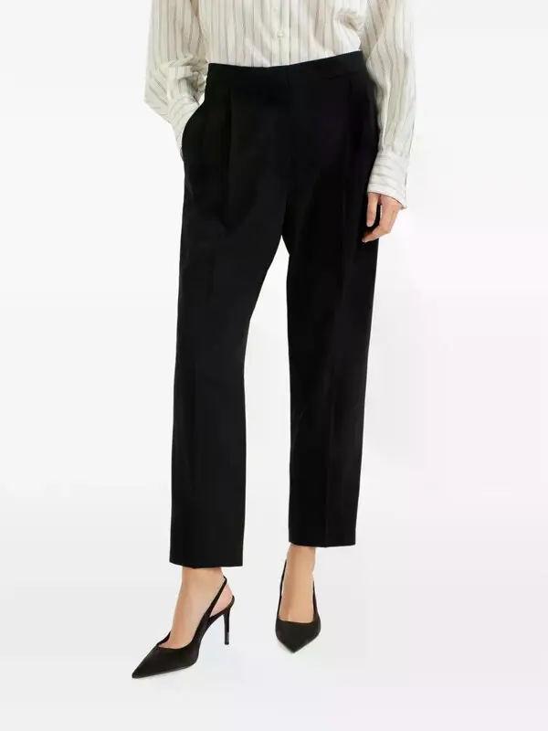 Brunello Cucinelli Viscose And Virgin-wool Tuxedo Trousers