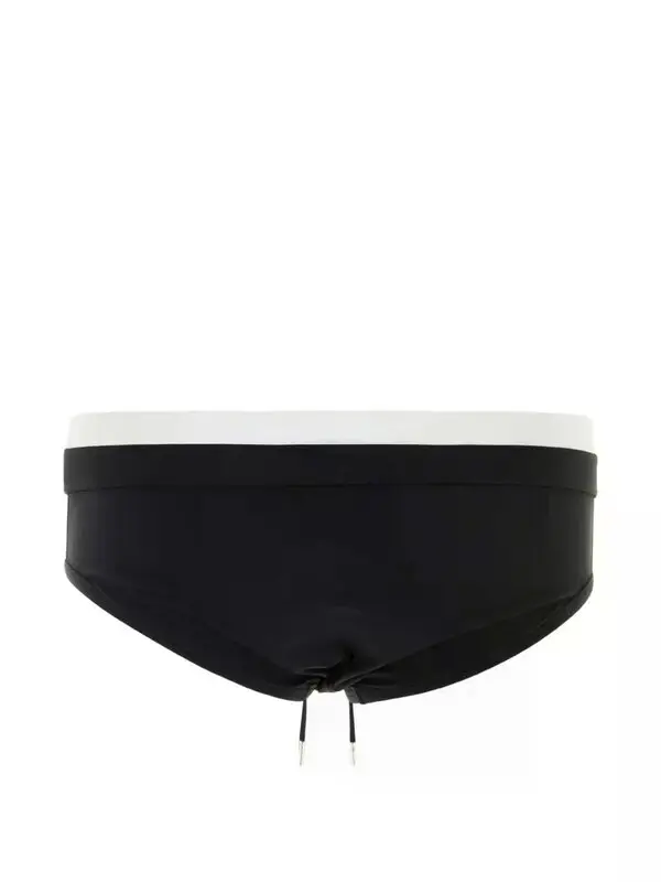 Dolce & Gabbana Logo-patch Drawstring Swimming Briefs