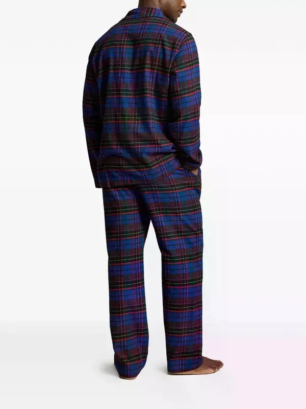 Polo Ralph Lauren Polo Bear Plaid-flannel Pajamas Set