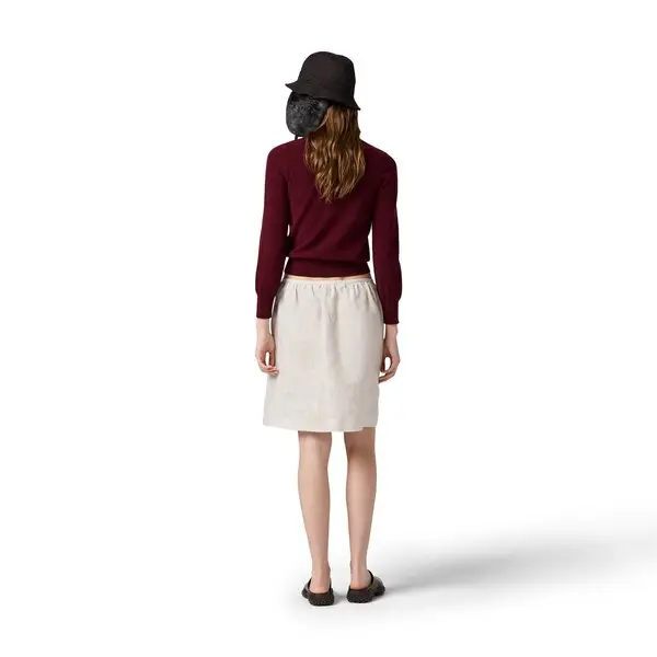 Miu Miu V-neck Wool Cardigan - Amaranth Red