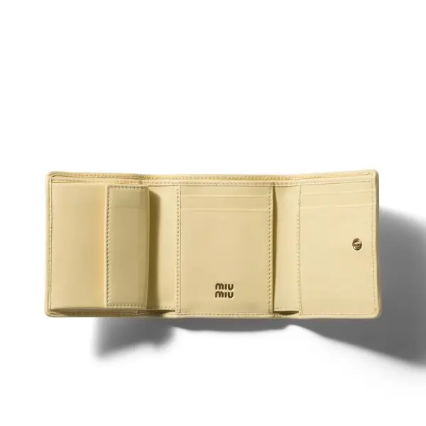 Miu Miu Small Matelassé Nappa Leather Wallet
