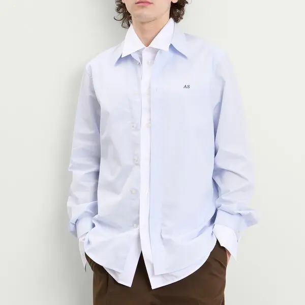 Acne Studios Sont Poplin Long Sleeve Shirt