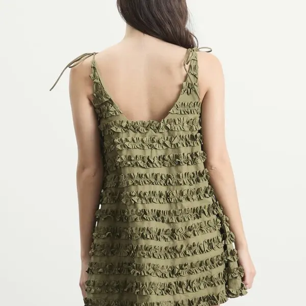 DAMSON MADDER Leili Ruffle Mini Dress