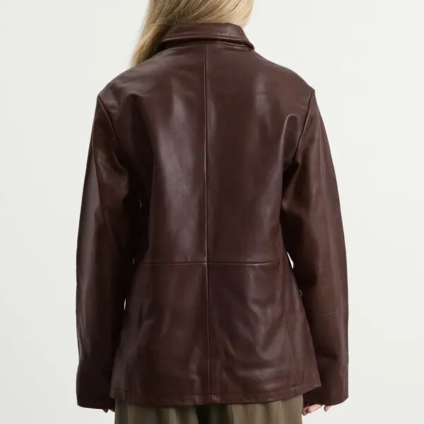Studio Nicholson Landau Slim Fit Leather Jacket