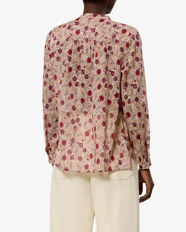 ETOILE Top Top Maria - Ecru-raspberry