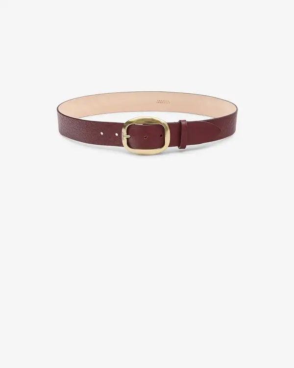 Isabel Marant Étoile Dara Bubble-grained Lambskin Belt