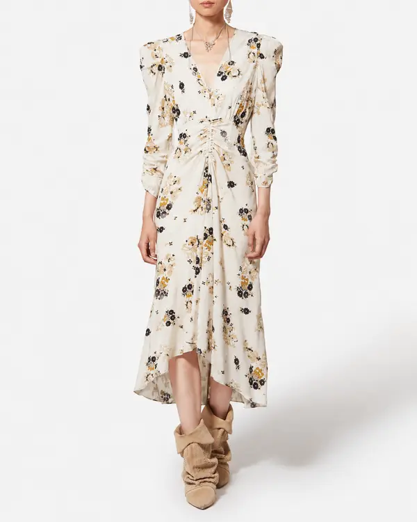 Isabel Marant Étoile Albini Printed Stretch-silk Midi Dress