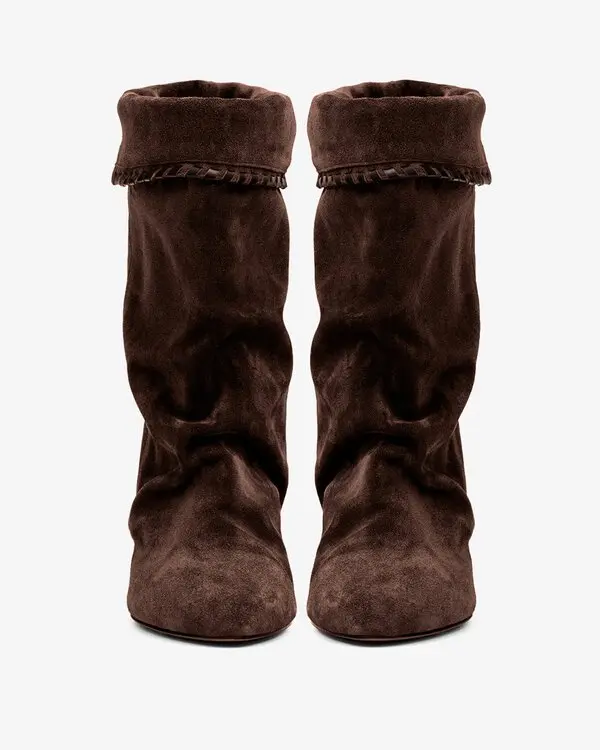 Isabel Marant Étoile Dalby Suede Ankle Boots - Chocolate