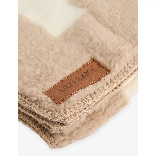 ARTFEENA Salmani Patterned Wool-blend Blanket 184cm X 150cm