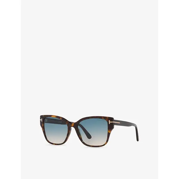 TOM FORD Tortoiseshell Butterfly Acetate Sunglasses