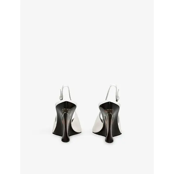 Alaïa Invisible-heel Leather Wedges