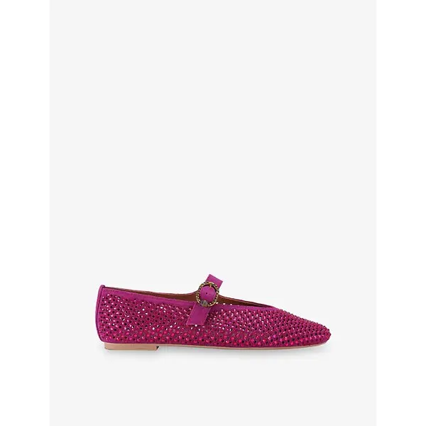 Kurt Geiger Mayfair Gem Suede Ballet Flats