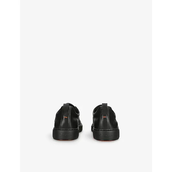 Santoni Victory Unlined Leather Trainers
