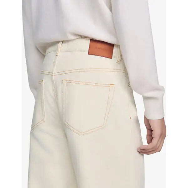 Sandro Straight-leg Relaxed-fit Denim Jeans