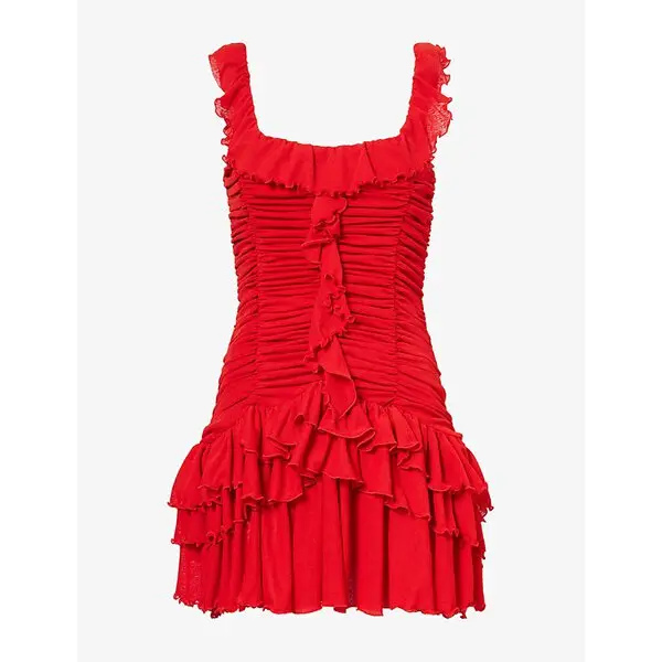 SIEDRES Gemma Ruched Jersey Mini Dress