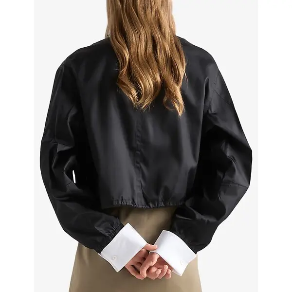 Prada Re-nylon Cropped Blouson Jacket