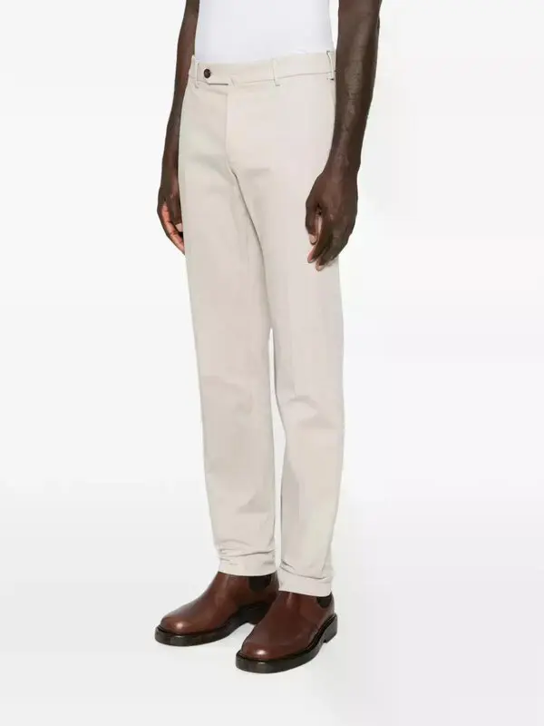 SLOWEAR Slim-fit Tailored Trousers - Neutrals