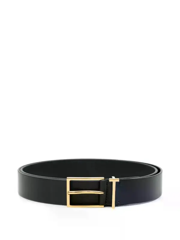 TOM FORD T-logo Leather Belt