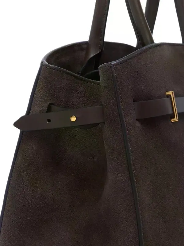 DEMELLIER Midi Hudson Suede Tote Bag